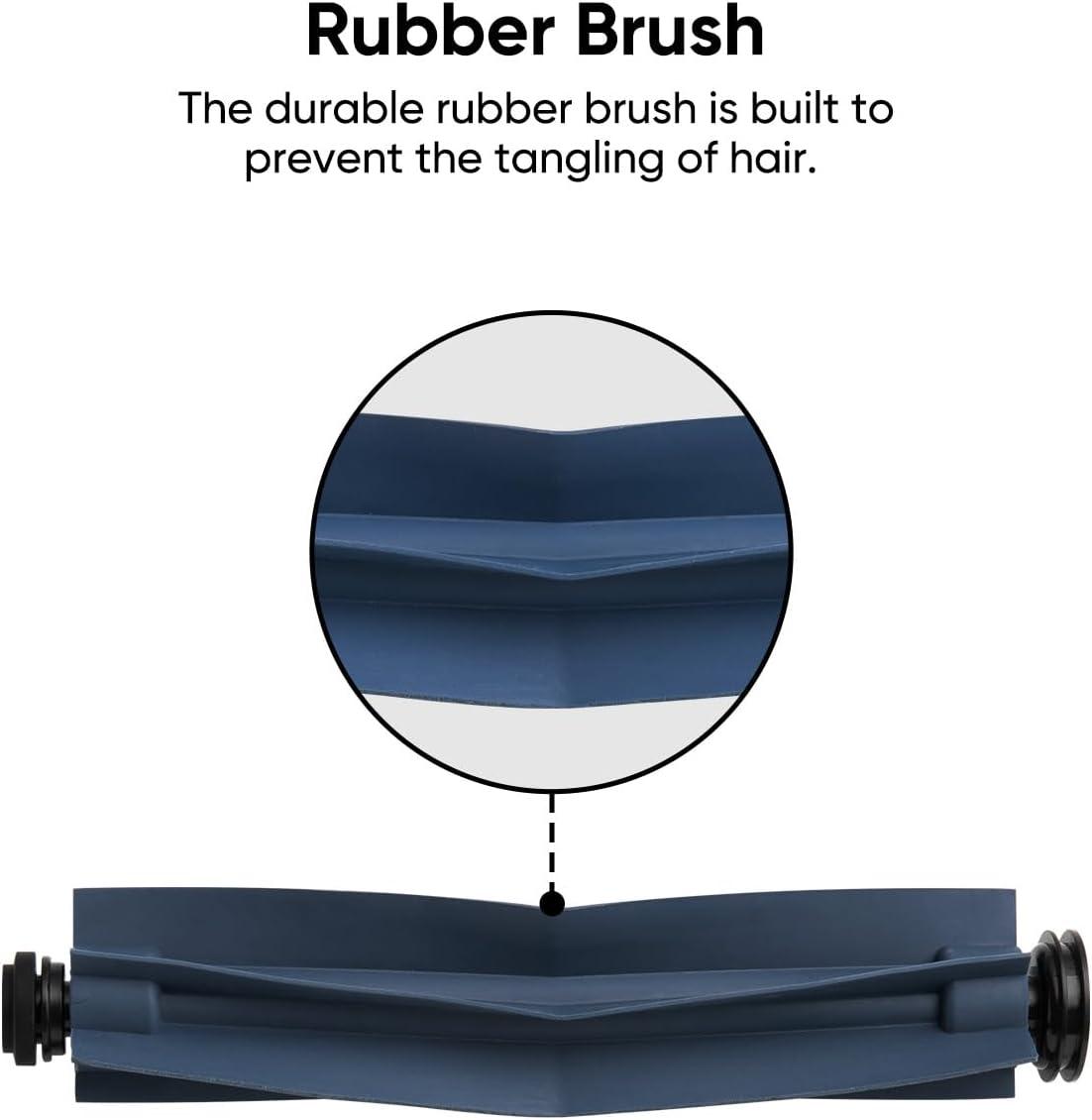 eufy Accessory-Replacement Rubber Roller Brush and Replacement Brush ...