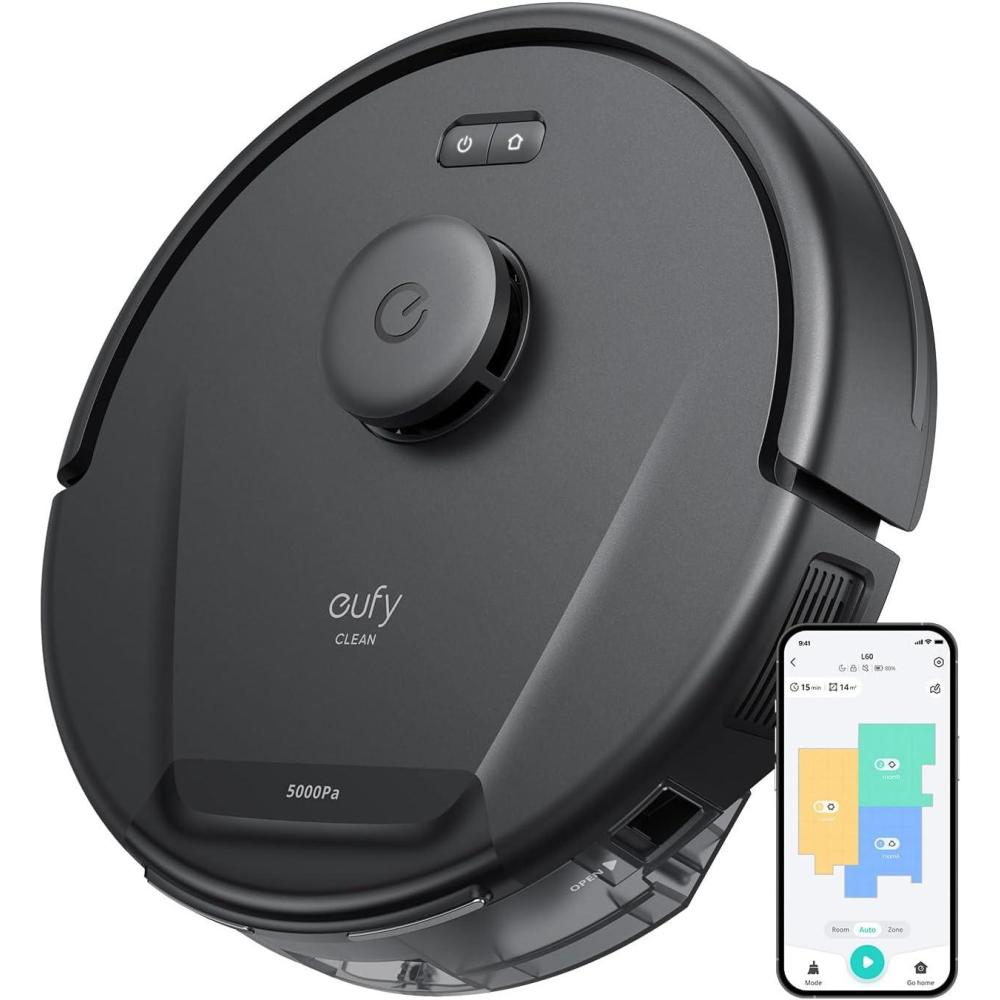 eufy L60 Robot Vacuum, Ultra Strong 5,000 Pa Suction, iPath Laser ...